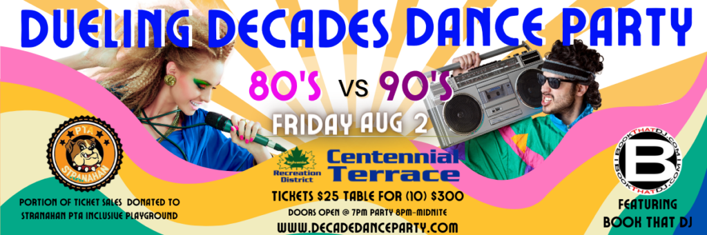 Dueling Decades Dance Party - Centennial Terrace