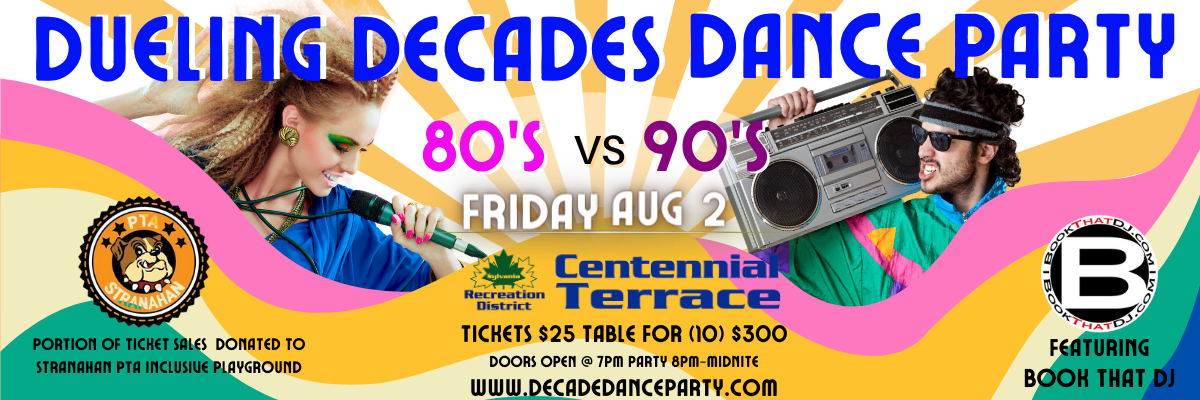 Dueling Decades Dance Party - Centennial Terrace
